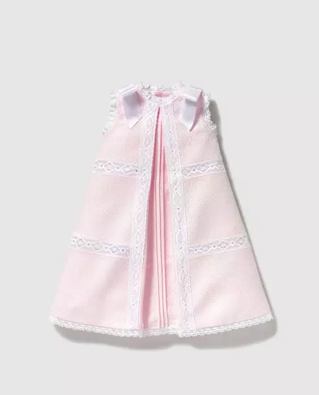 Ružová sukňa na krst bábätka