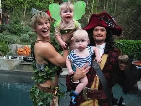 Kostum familjar i Peter Pan