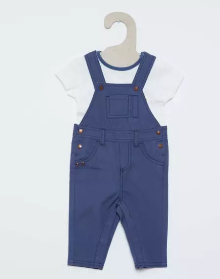 Kid's Dungarees And T-shirt Set Kiabi