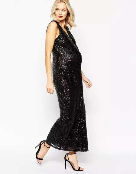 Sequined Maternity Dress