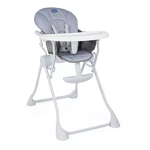 Chicco Pocket Meal - Lightweight and compact highchair, for children from 0 to 3 years, gray color (Nature)