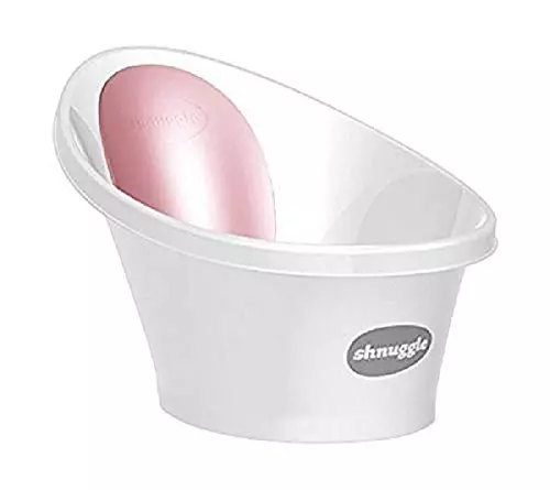 Bathtub Shnuggle pẹlu Atilẹyin Bum Bump ati Fifẹyinti Foomu