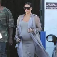 Kim Kardashian Look Grey Maternity