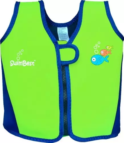 Najbolji plivački prsluk/jakna - zelena/plava - 18 mjeseci - 3 godine (do 20 kg cca)