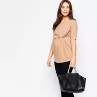 T-shirt z wiązaniem Asos Maternity