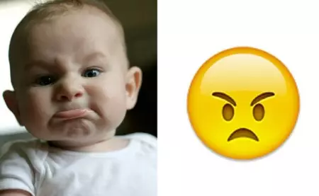 بچے کے چہرے کے جذباتی نشانات