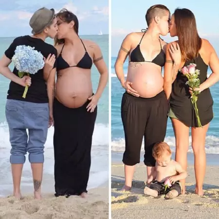 Lesbian Couple Pregnancy Family Photography 7