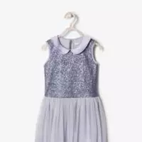 Vestido Tule Glitter Mango Kids