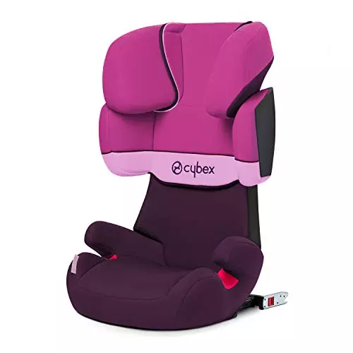 Cybex - Group 2/3 Solution X-Fix 카시트, ISOFIX 장착 차량용, 15-36kg, 약 3-12세, Purple(Purple Rain)