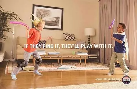 Funny Gun Safety Ad Campaign Evolve Always Lock Up Your Guns 2