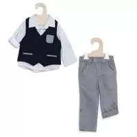 Kaos Infantil Raton Abu-abu Lan Rompi Set Boy Gh755 1 Zc1