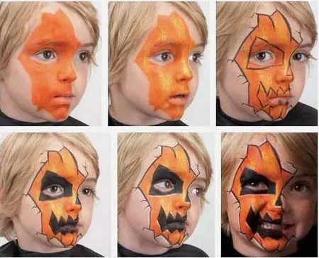 Halloween: zvipfeko zveminiti yekupedzisira uye makeup kune vadiki 16944_17