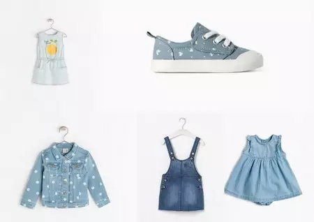 vêtements en jean bébé fille zara