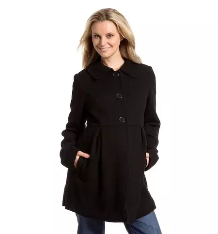 black maternity coat