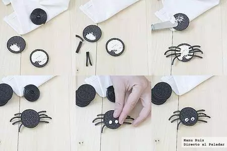 halloween spider cookies