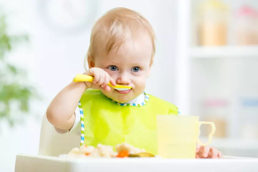 Mixed Baby Led-Weaning: kung paano pagsamahin ang pagpapakain na pinamumunuan ng sanggol sa shredding