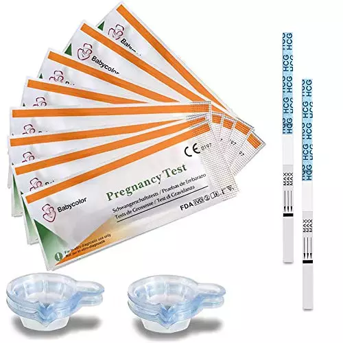 Babycolor 20 test nosečnosti, ultraobčutljivi testi za napovedovanje nosečnosti 10 mIU/ml, trakovi za nosečnost Visoko občutljivo zgodnje odkrivanje