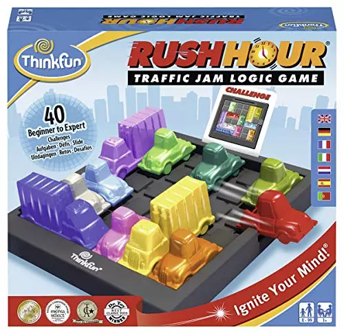 Think Fun 76336, Rush Hour, Logic Game, Spansk version, Pædagogiske spil, Anbefalet alder 8+