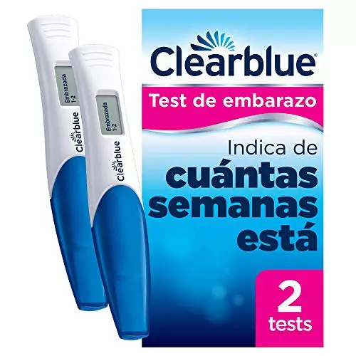 Teste de gravidez digital Clearblue, teste de gravidez com indicador de semana, 2 unidades