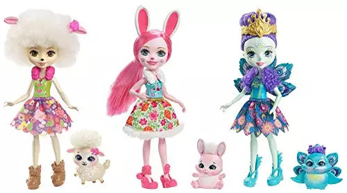 Enchantimals Pack ya zidole 3, (Mattel Spain FMG18)