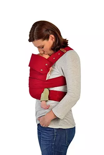 Marsupi Compact Front Baby Carrier, Ruby Red Red Rosso Saiz:L