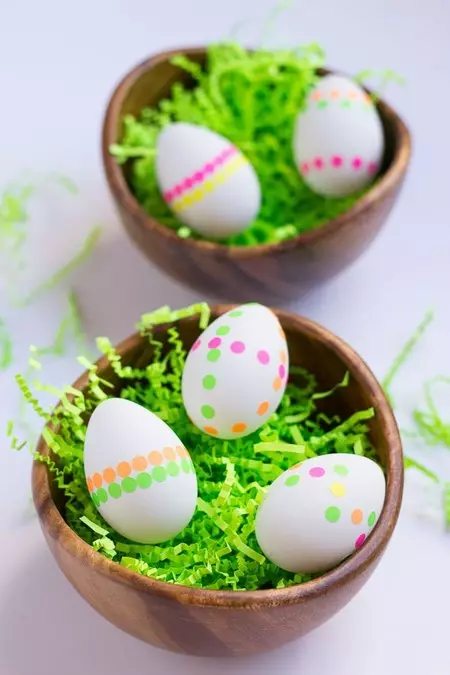 Easter Crafts Decorate Eggs Neon Stickers