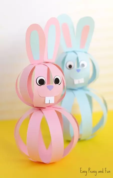 Easter Crafts Rabbit Paper Strips