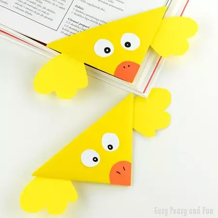 Easter Chick Crafts Bookmarks