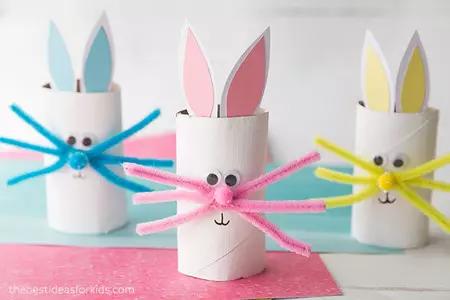 ຫັດຖະກໍາ Easter Rabbit Tube Cardboard