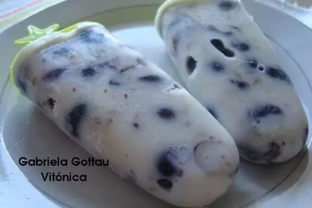 yogurt blueberries