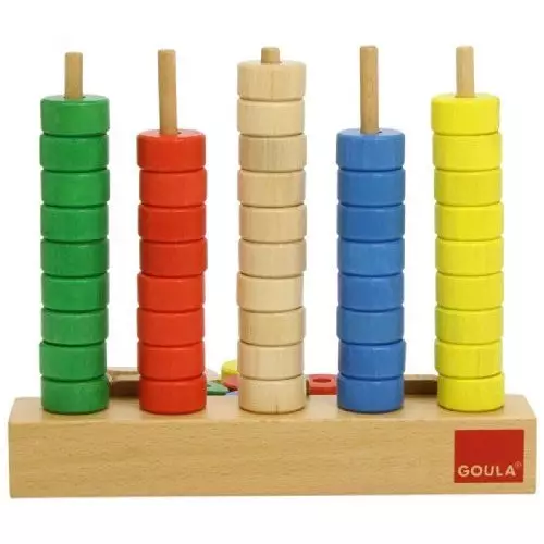 Goula- Abacus Vertical Wooden Abacus, (51050)