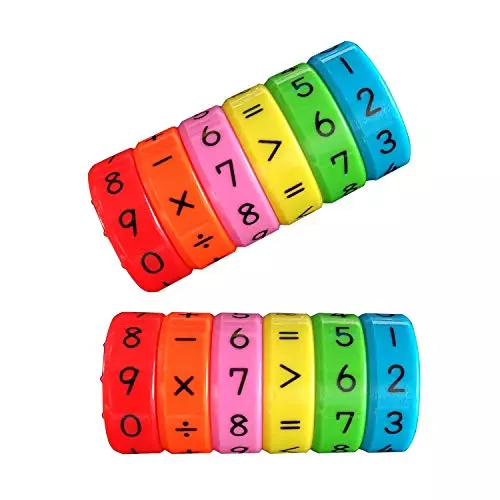 meridy Magnetic Arithmetic Learning Toy, Wiskunde Toys Educational Gift for Baby Kids, Greater Than, Minder As, Like 2pcs