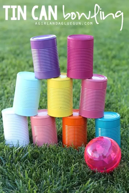 Games Activities Kids House Cans Bowling