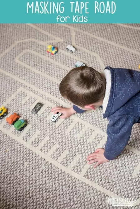 Spiele Aktivitäten Kids House Klebeband Kinderwagen