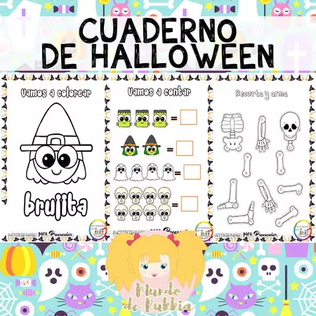 Worksheets Work Halloween Preschool By Rukkia's World