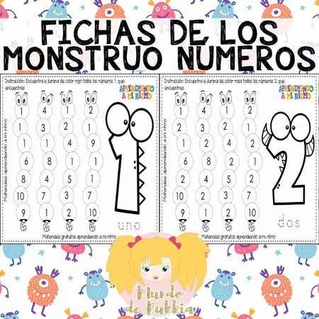 Radni listovi Radni brojevi Preschool By Rukkia's World
