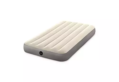 Intex - Dura-Beam Standard Deluxe Single-High Inflatable Mattress - 99 x 191 x 25 cm (64101), single, inflatable, pvc (93%), abs (1%), polyester (3%), rayon (3%)