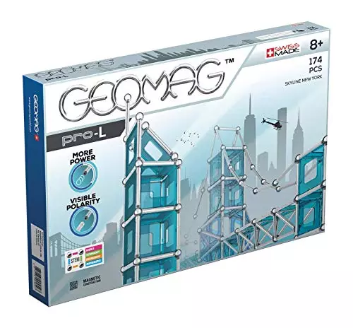 Trò chơi giáo dục và cấu trúc từ tính Geomag Pro-L, 174 miếng (27), Nhiều màu