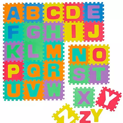 LittleTom Puzzle Rugs for Baby Floor Mat Children Rubber EVA Alphabet