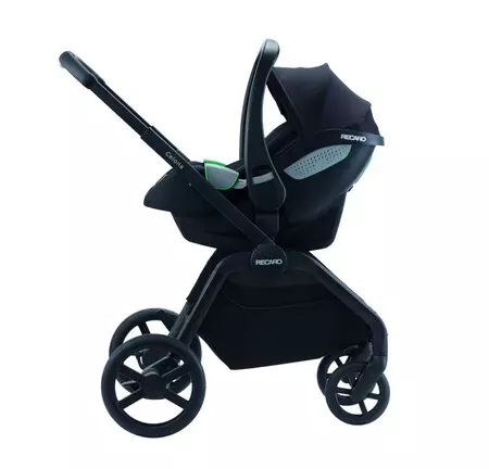 عربة أطفال من سيلونا مع ميزة Avan Travel System Carrier Stroller Recaro Kids يختارون الطباعة باللون الأسود الليلي