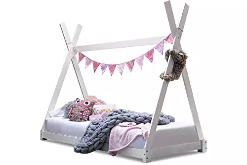Babify Tipi - 兒童床 - 兒童床 190 x 90 厘米（白色，140x70 厘米）