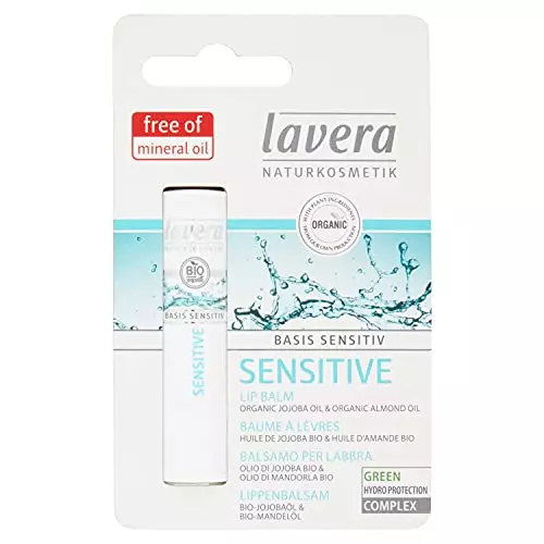 مرطب الشفاه lavera Basis Sensitiv العناية العضوية بالشفاه ✔ مستحضرات تجميل طبيعية 100٪ معتمدة 4.5 غرام.