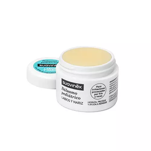 Suavinex – balm péidiatraiceach do leanaí. Comhábhair 100% de Bhunús Nádúrtha. Balm liopaí agus srón. Greannúcháin hiodráití, a chosnaíonn agus a dheisiú, 10ml