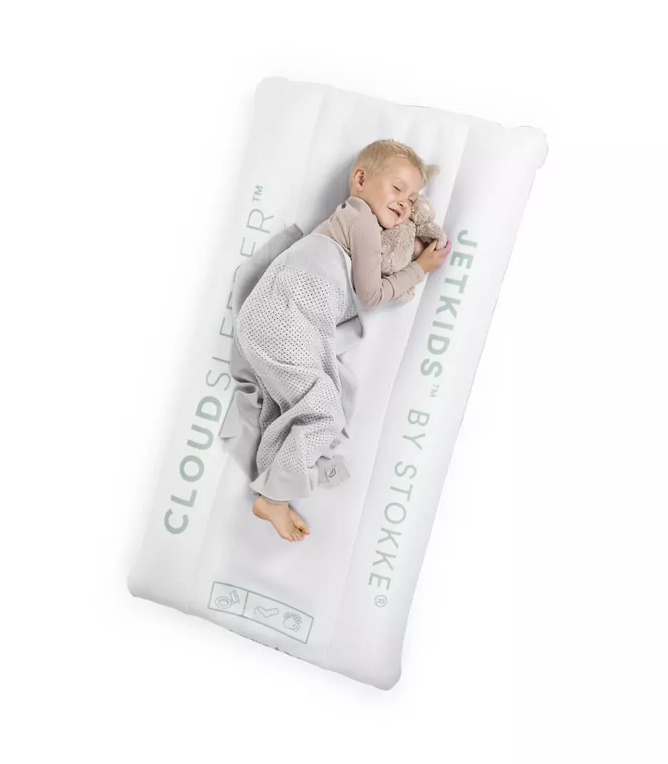 Stokke Cloudsleeper Jetkids თეთრი გასაბერი საწოლი