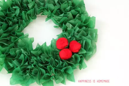 Christmas Crafts Tissue Paper Garland