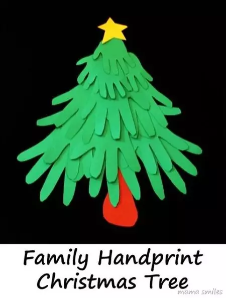 Crafts Christmas Tree Hands