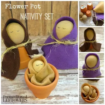 Diy Flower Pot Nativity Set Easy Christmas Craft For Kids