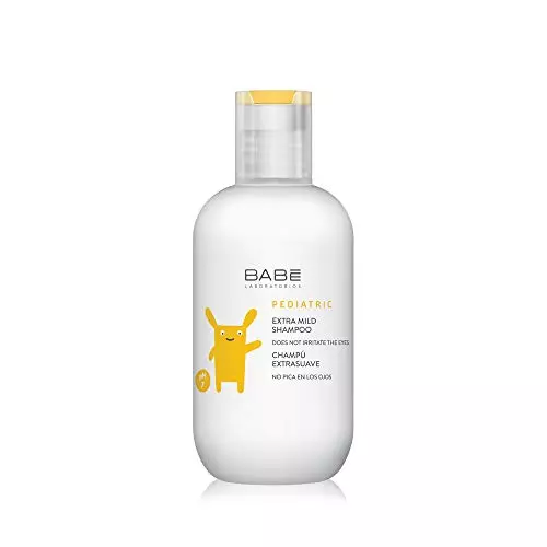 Laboratorios Babé - Dầu Gội Trẻ Em Dịu Nhẹ 200 ml, Vệ Sinh Tóc, Cho Trẻ Sơ Sinh, Cho Bé Trai, Cho Bé Gái, Chăm Sóc Trẻ Em, Không Ngứa Mắt, Hiệu Quả Dưỡng Da, PH