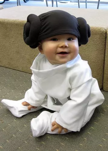Halloween prinsesse Leia kostyme