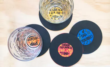 Dad Record Coasters Beauty 2